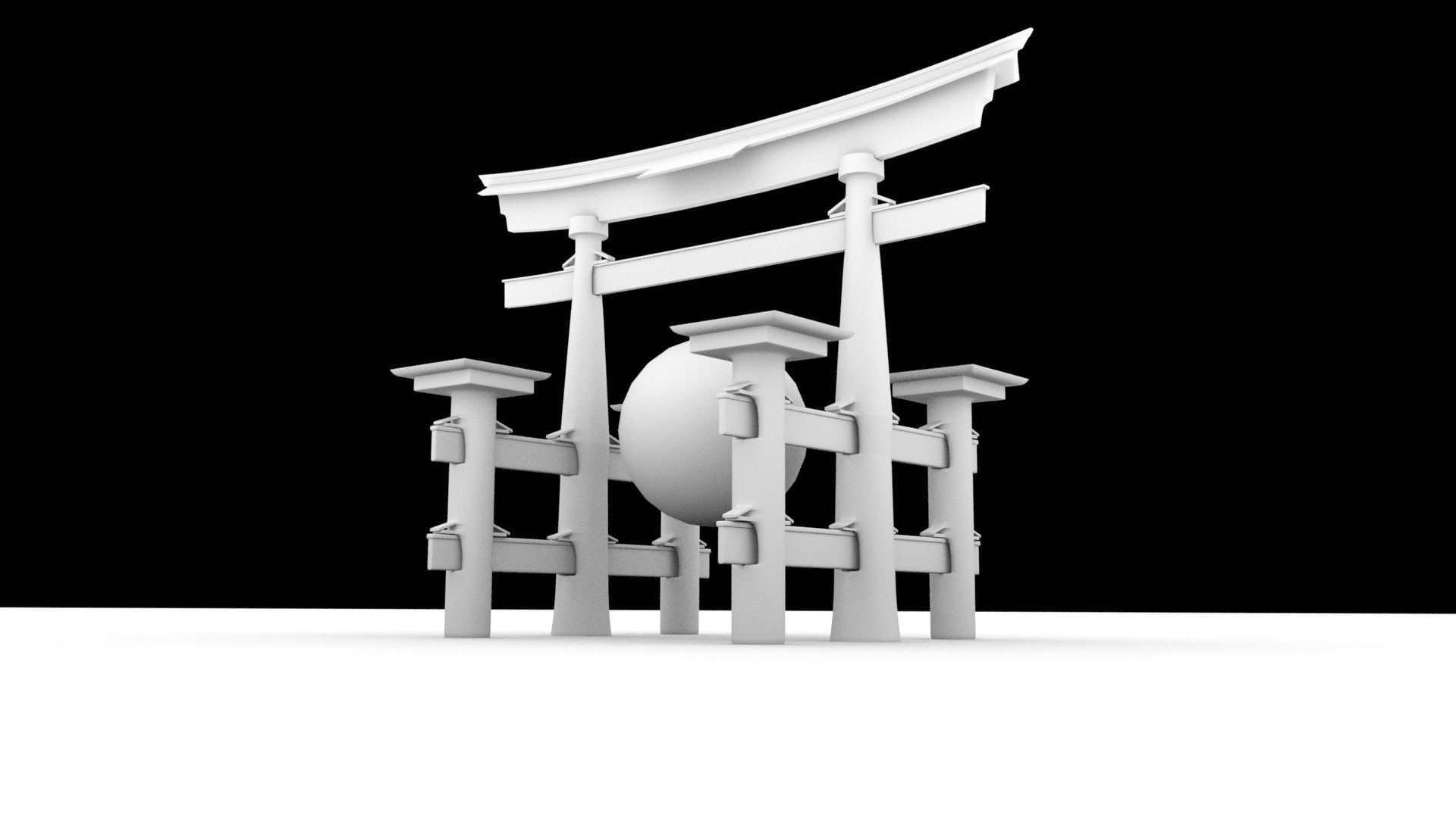 3D model Japanese Shrine VR / AR / low-poly | CGTrader