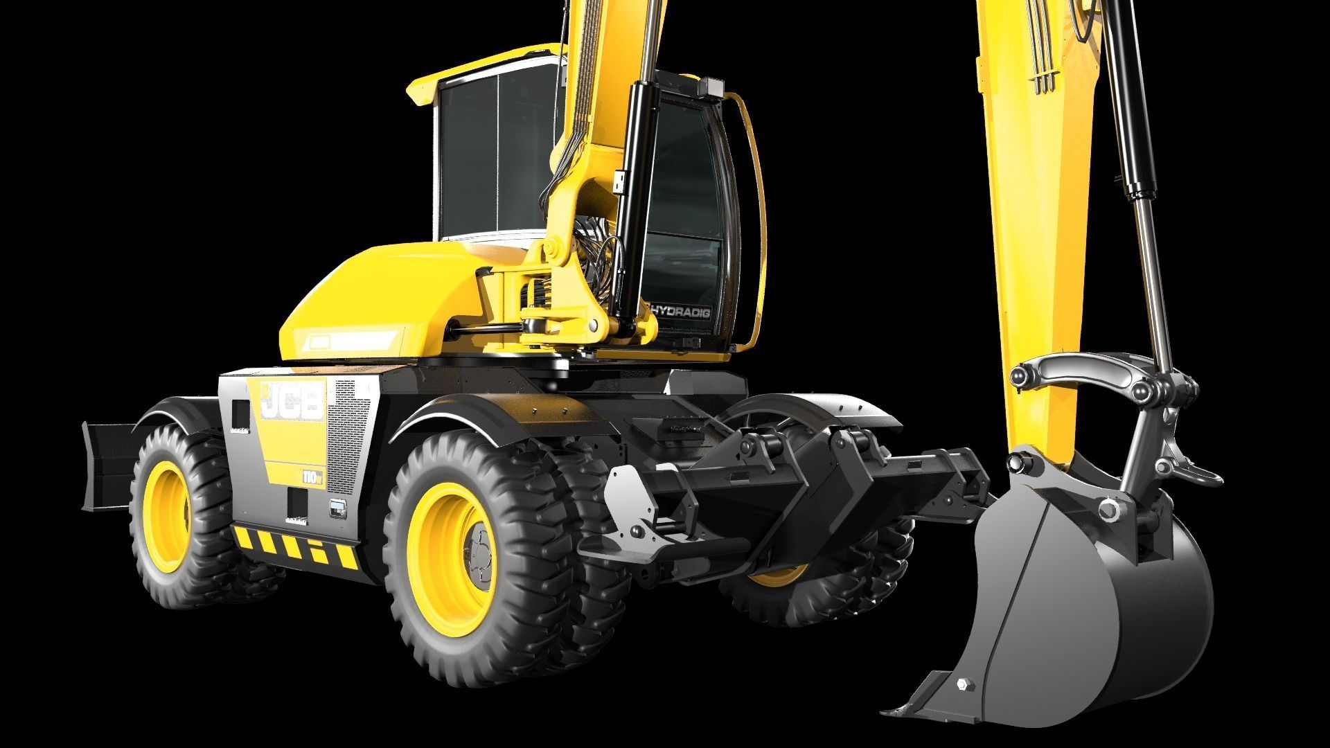 JCB hydradig 110w 3D model rigged | CGTrader