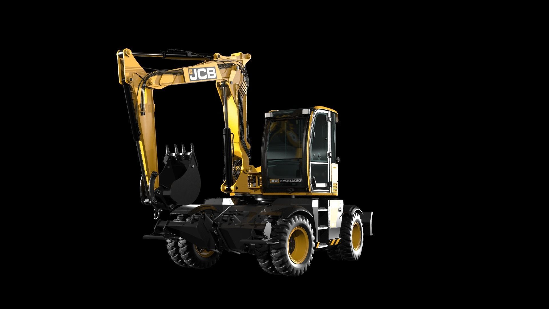JCB hydradig 110w 3D model rigged | CGTrader