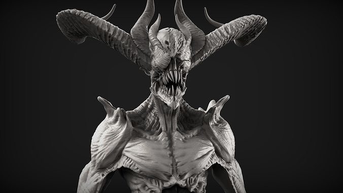Demon 6 High Poly Sculpt 3D model | CGTrader