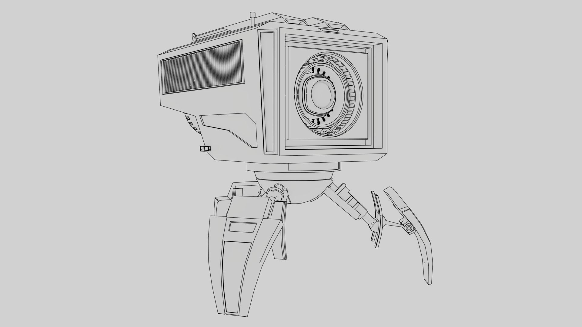 Mechanical research Robot Archie 3D model | CGTrader