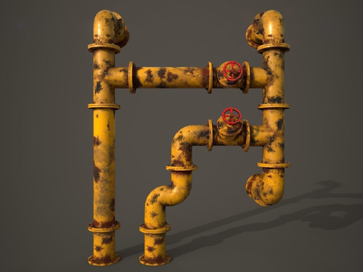 3D model Old pipes VR / AR / low-poly | CGTrader