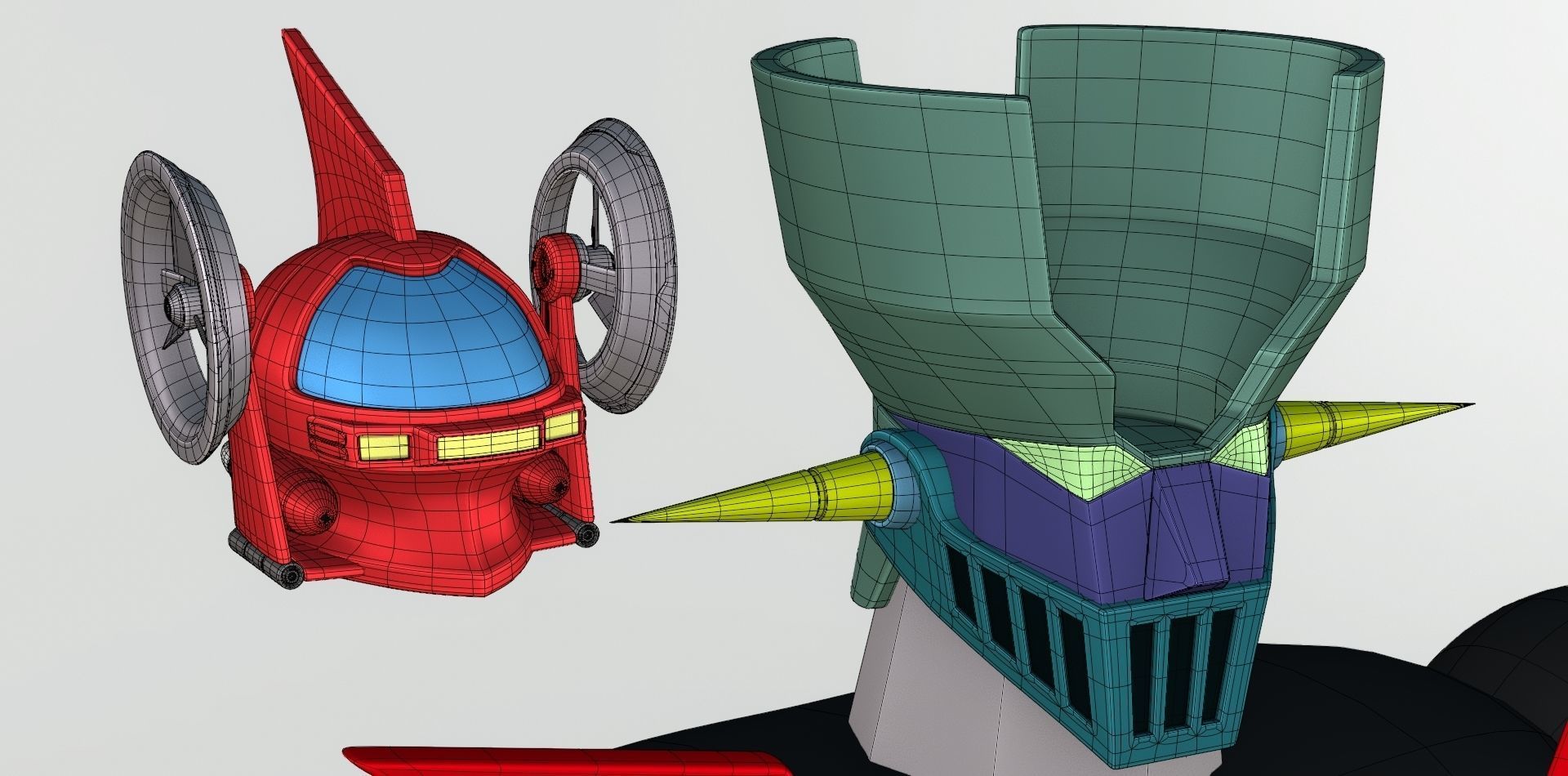 MAZINGER Z First Class with Jet Scrander 3D model | CGTrader