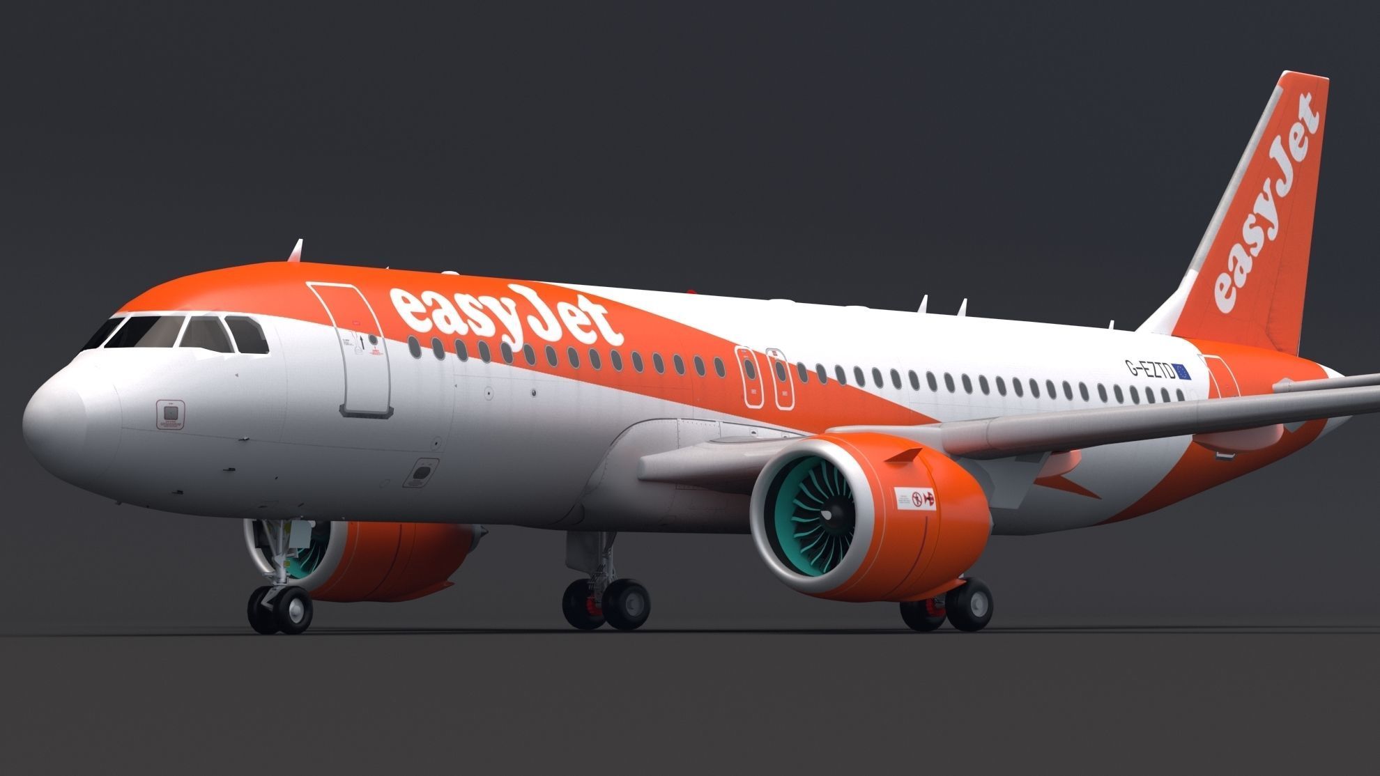 EasyJet A320 3D model | CGTrader