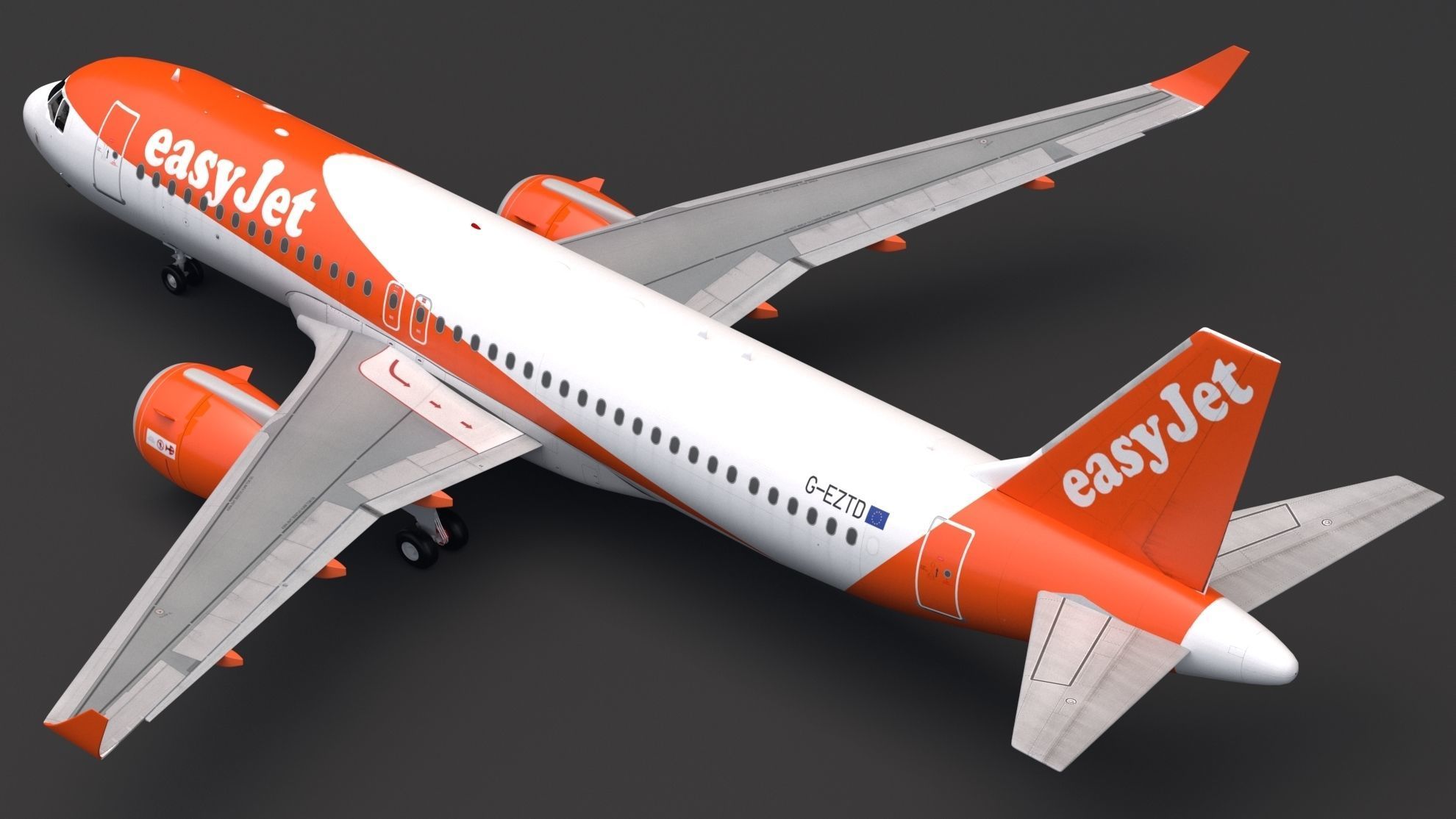 EasyJet A320 3D model | CGTrader