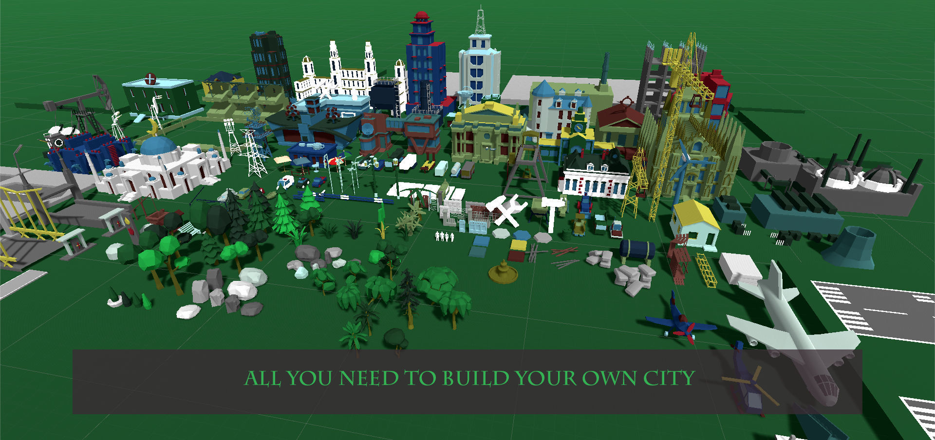 3D model City Engine VR / AR / low-poly | CGTrader
