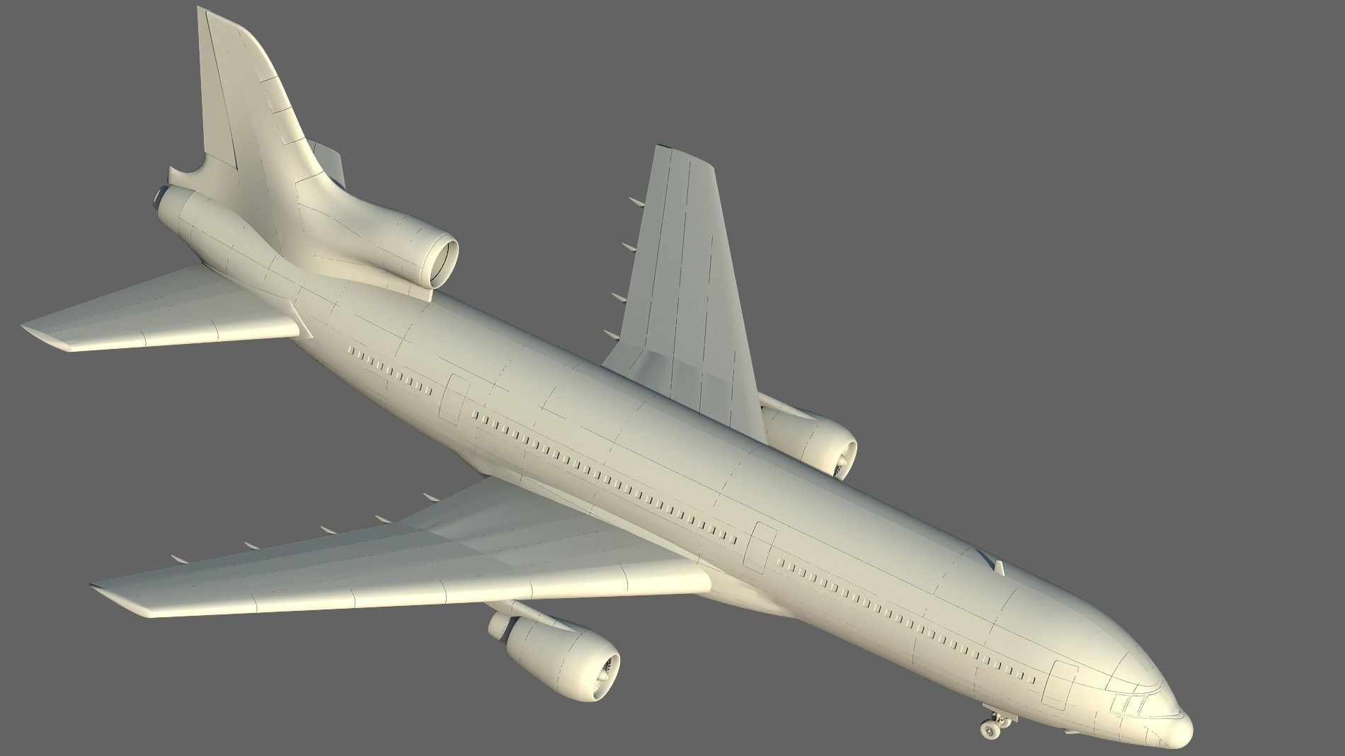 3D model of Airplane Lockheed L-1011 TriStar 3D model | CGTrader