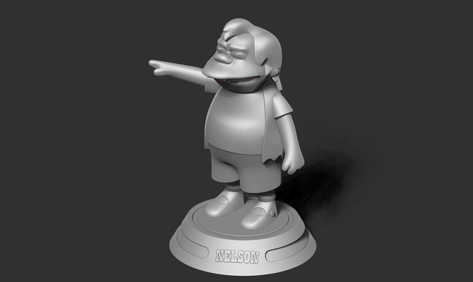 Nelson Muntz - The Simpsons Fan art 3D model 3D printable | CGTrader