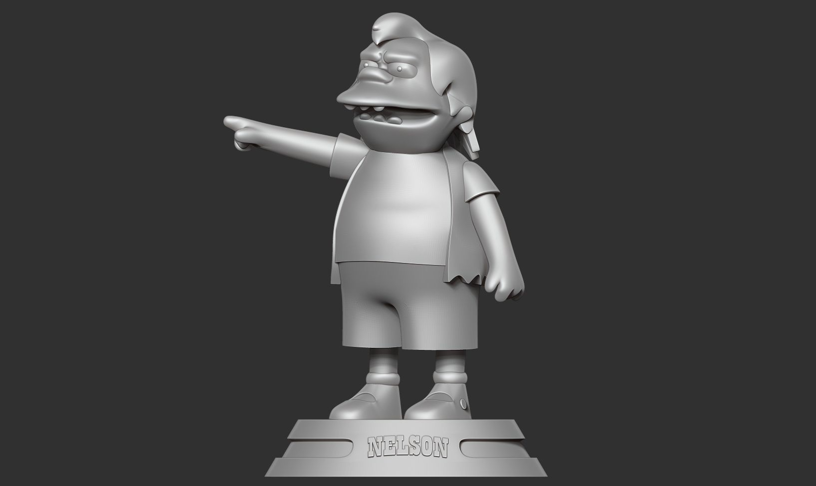 Nelson Muntz - The Simpsons Fan art 3D model 3D printable | CGTrader