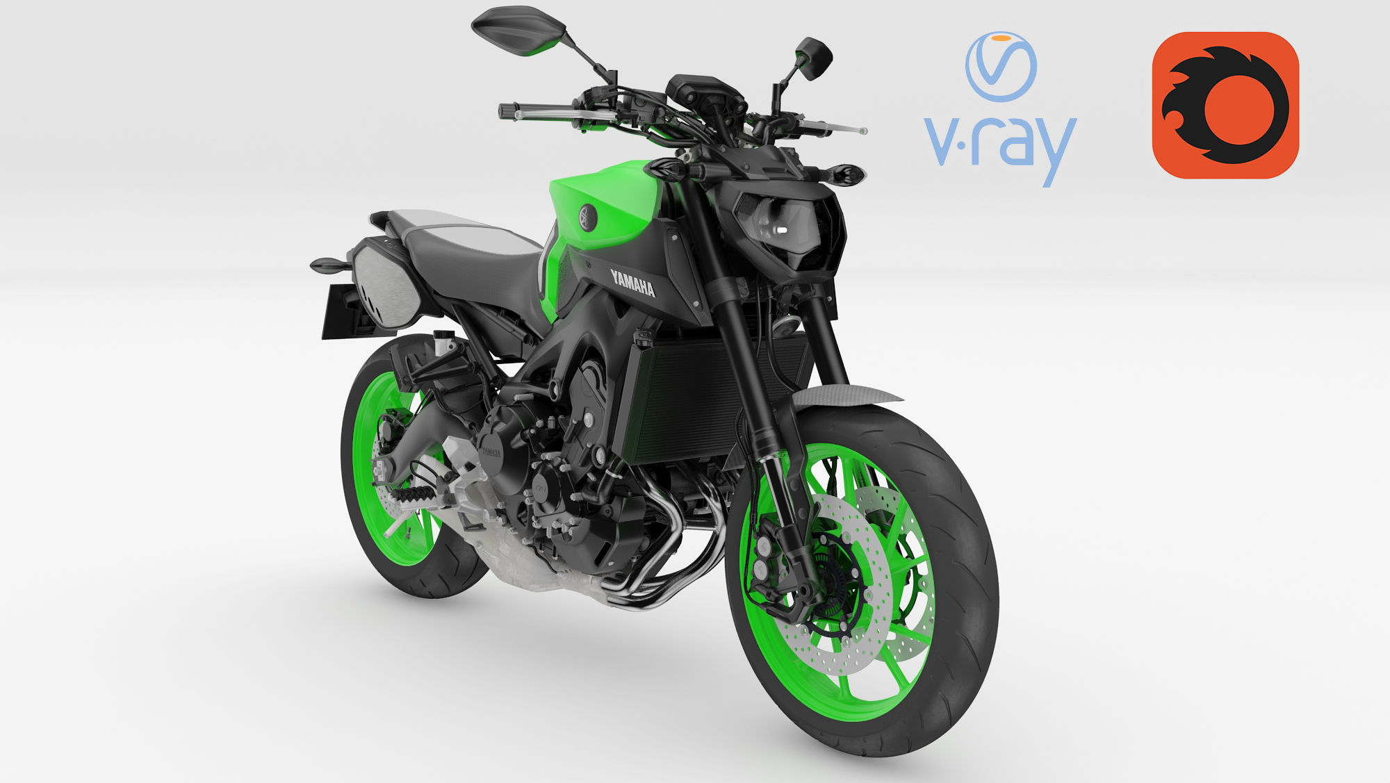 Yamaha MT-09 3D model | CGTrader