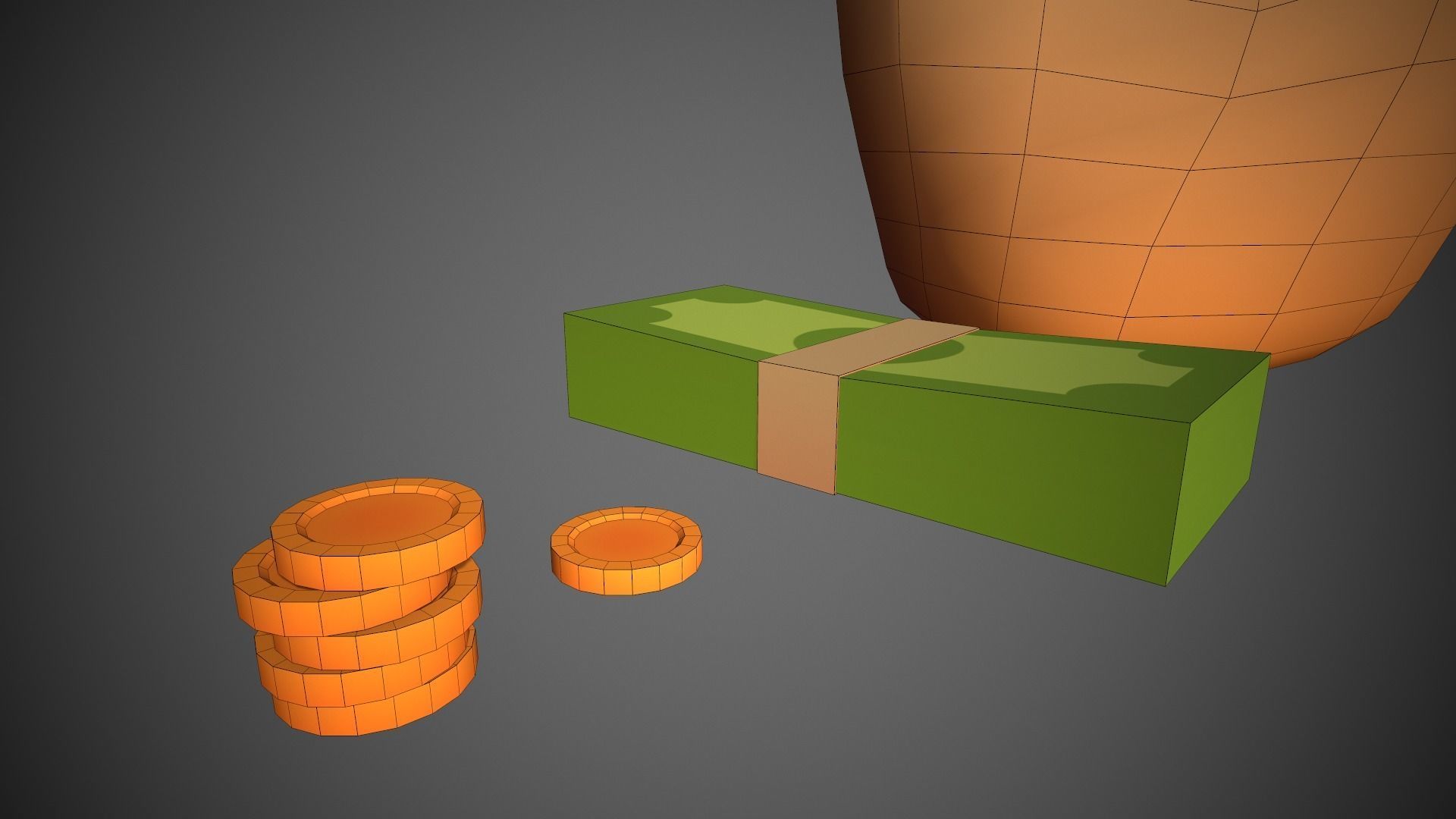 3D model Money Assets Cartoony Money Props VR / AR / low-poly | CGTrader