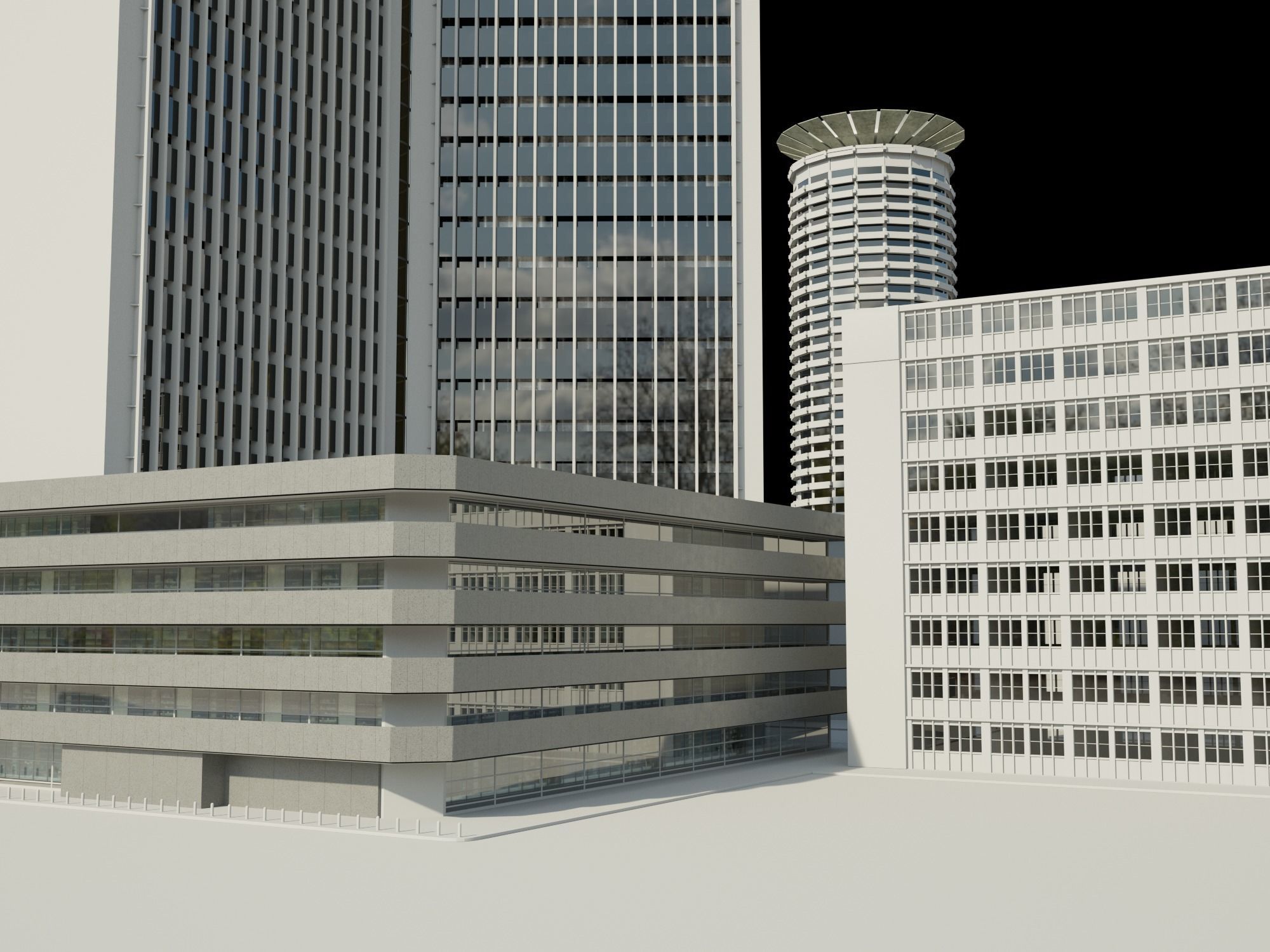 Nairobi City Office Buildings 3D model | CGTrader