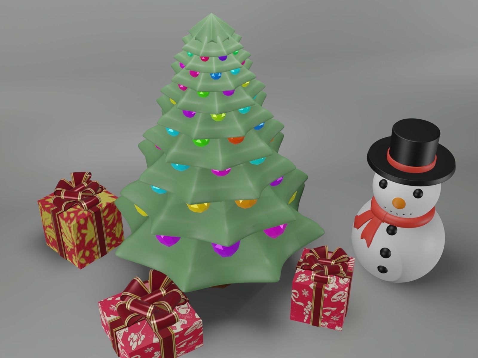 Christmas tree 3D model 3D printable | CGTrader
