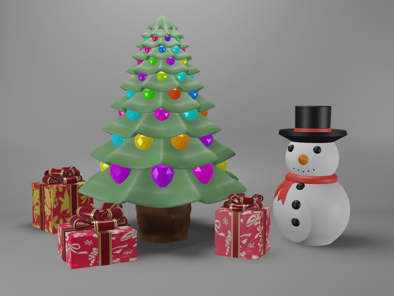 Christmas tree 3D model 3D printable | CGTrader