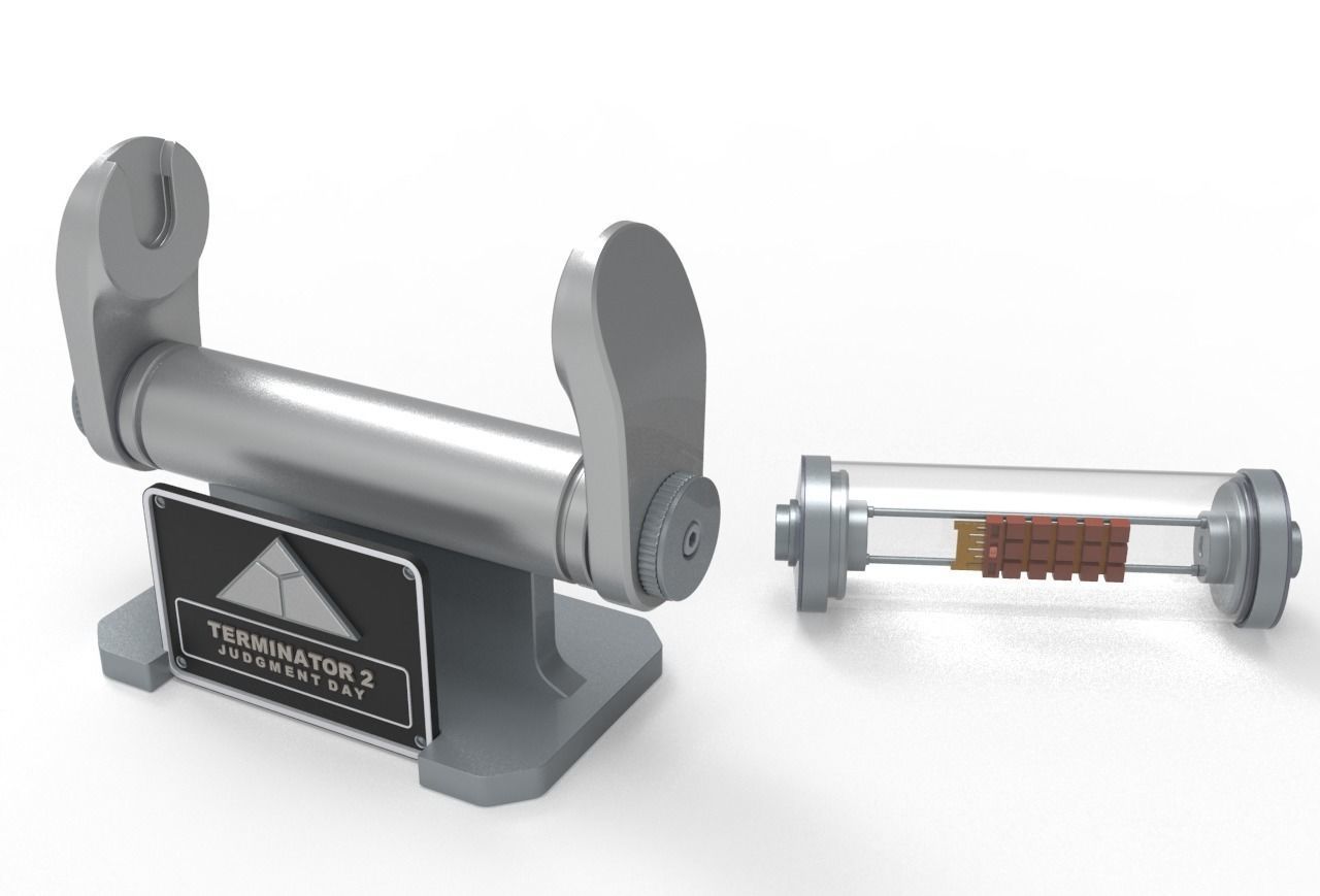 Terminator Brain Chip with stand 3D model | CGTrader
