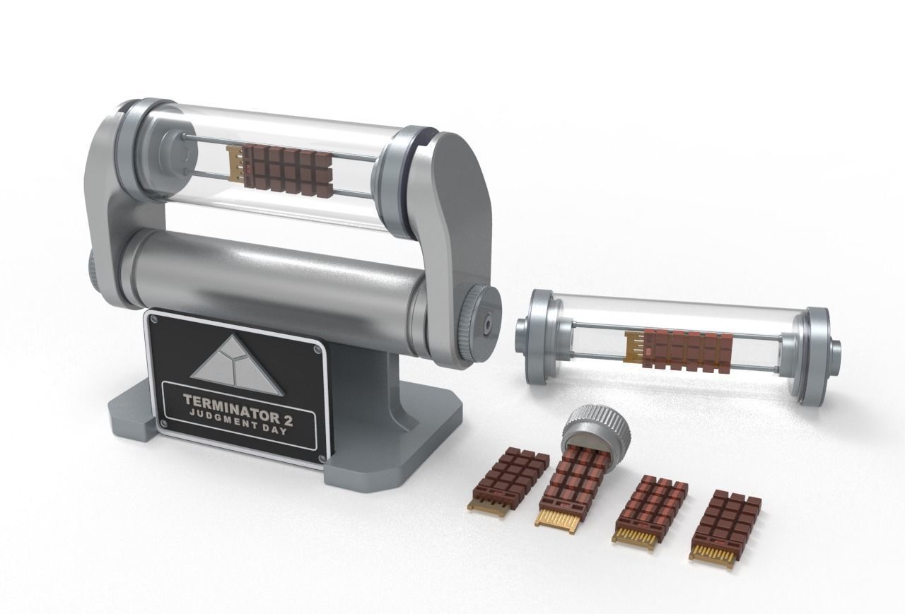 Terminator Brain Chip with stand 3D model | CGTrader