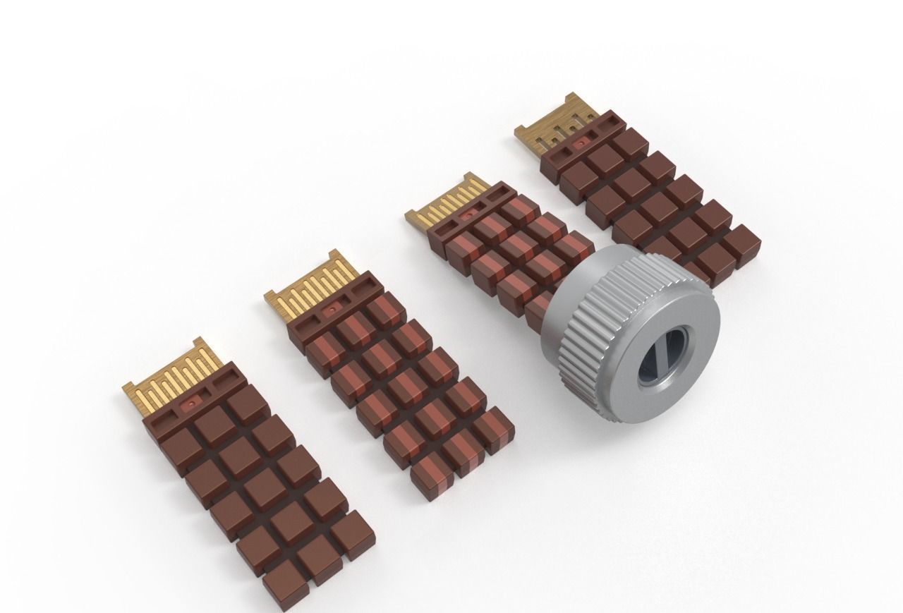 Terminator Brain Chip with stand 3D model | CGTrader