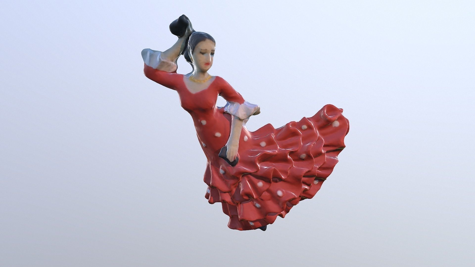 3D model Flamenco dancer Spain magnet souvenir-fridge 3D model VR / AR ...