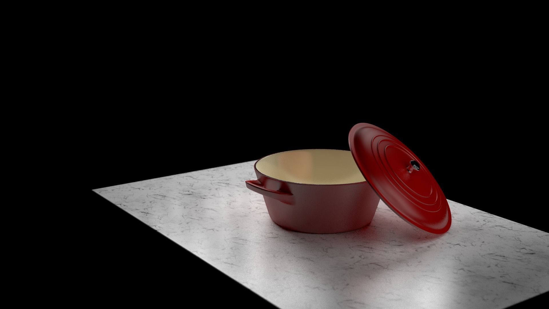 Red Pan free 3D model | CGTrader