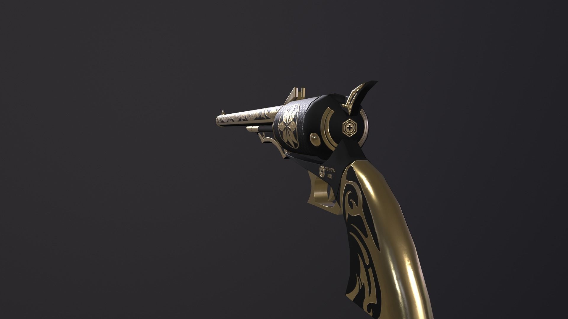 3D model Low Poly Revolver Model VR / AR / low-poly | CGTrader