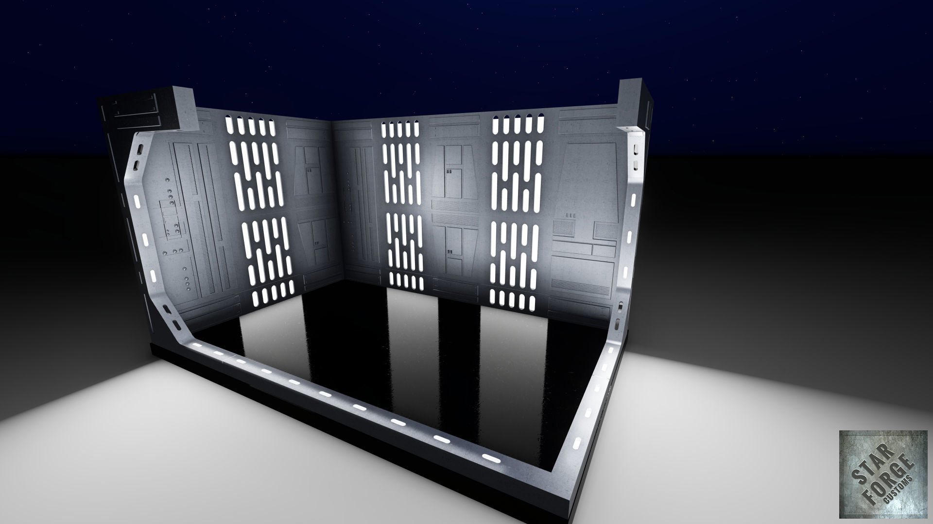 DEATH STAR DIORAMA V2 FOR 6INCH AND 3 75INCH FIGURES 3D model 3D ...