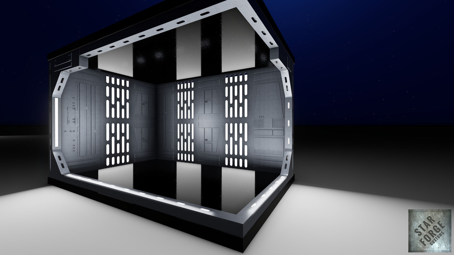 DEATH STAR DIORAMA V2 FOR 6INCH AND 3 75INCH FIGURES 3D model 3D ...