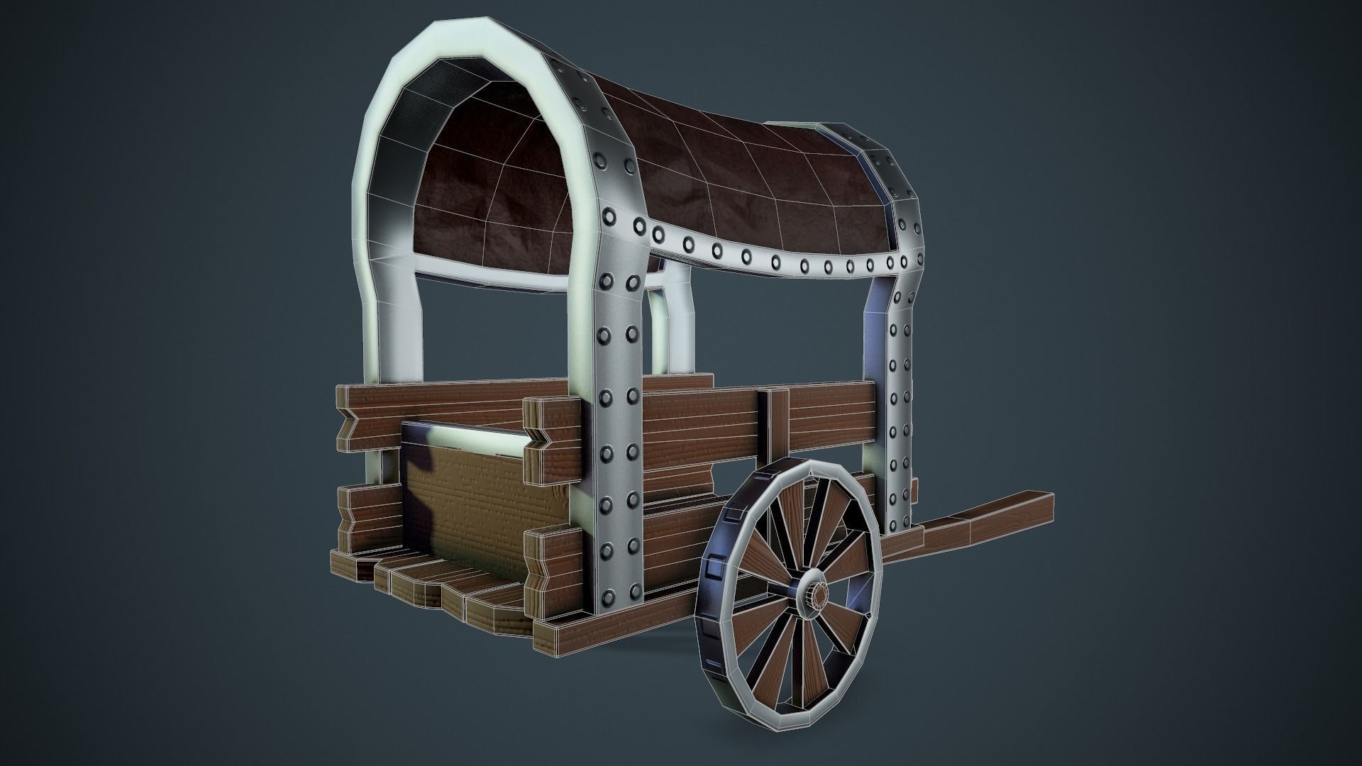 3D model Stylized Cart - Tutorial Included VR / AR / low-poly | CGTrader