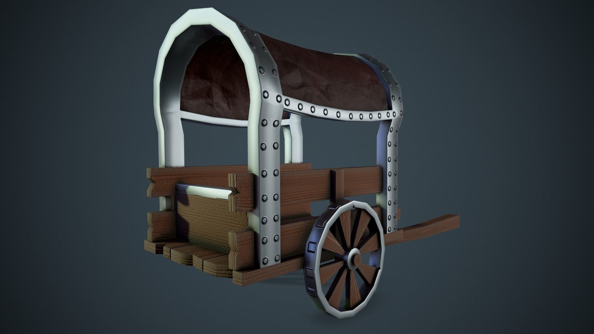 3D model Stylized Cart - Tutorial Included VR / AR / low-poly | CGTrader