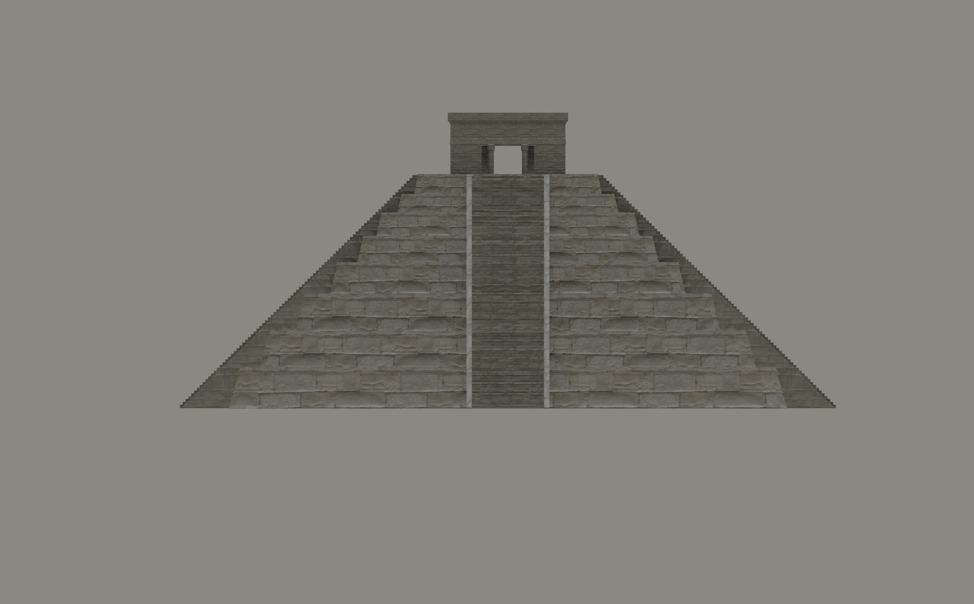 3D model Mayan Temple VR / AR / low-poly | CGTrader