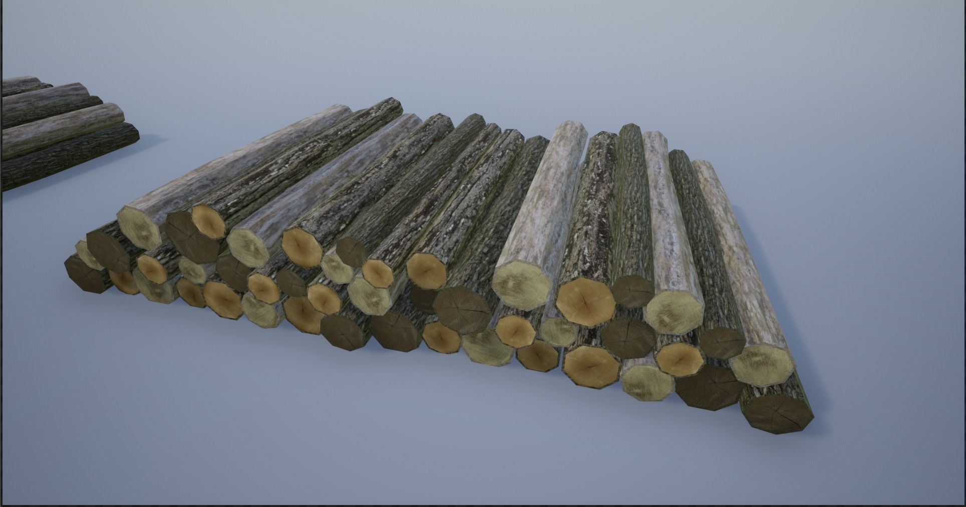 3D model Lowpoly Wood-Log and Log Piles VR / AR / low-poly | CGTrader