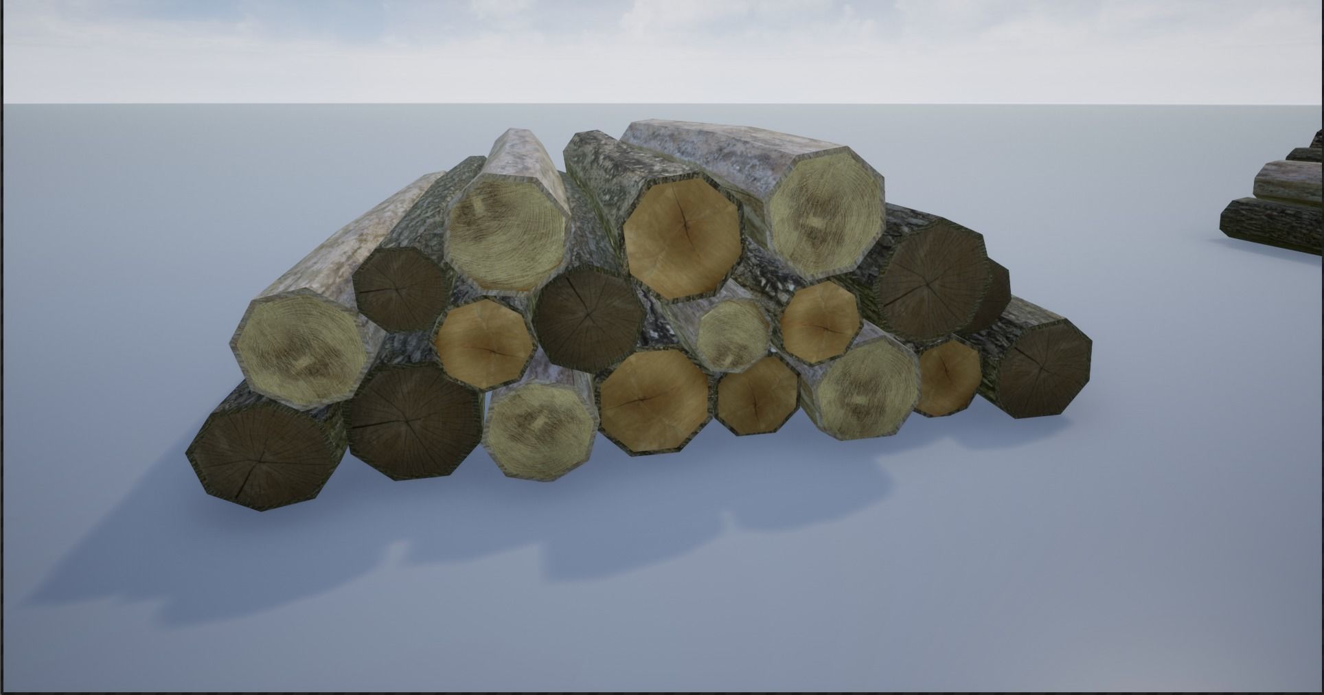 3D model Lowpoly Wood-Log and Log Piles VR / AR / low-poly | CGTrader