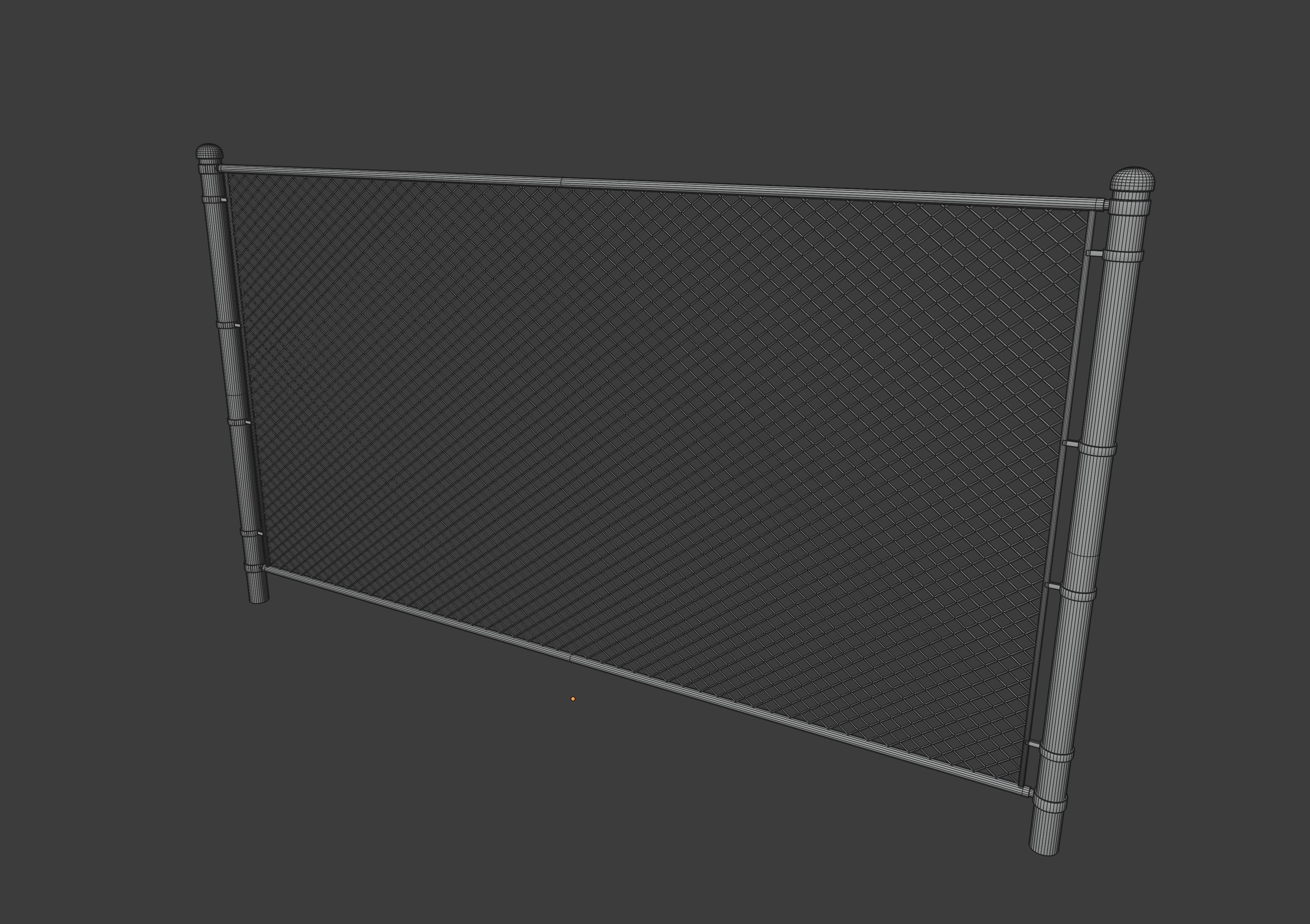 3D model Chain Link Fence VR / AR / low-poly | CGTrader