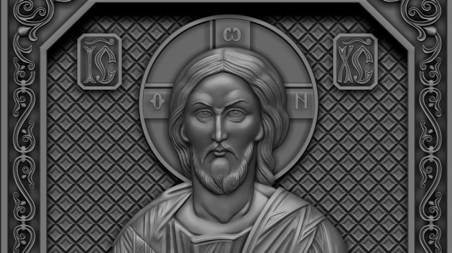 Jesus Christ Icon 3D model | CGTrader