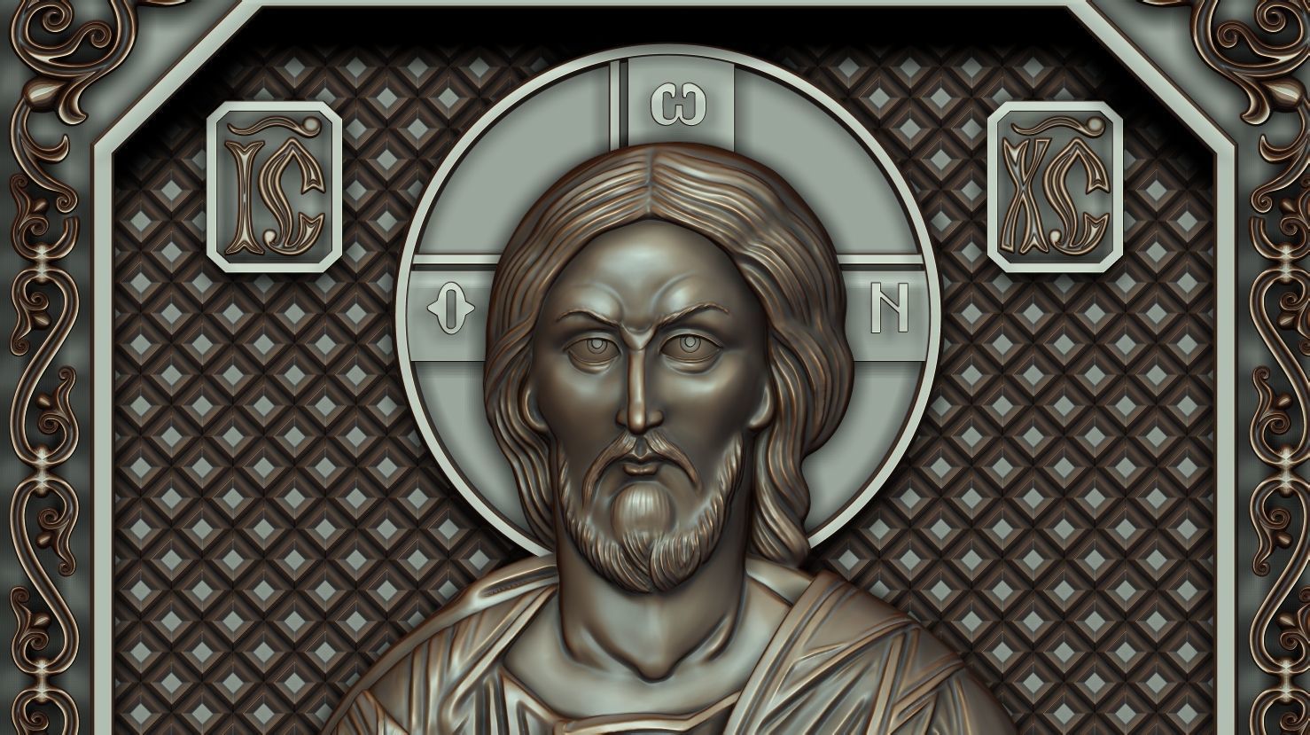 Jesus Christ Icon 3D model | CGTrader