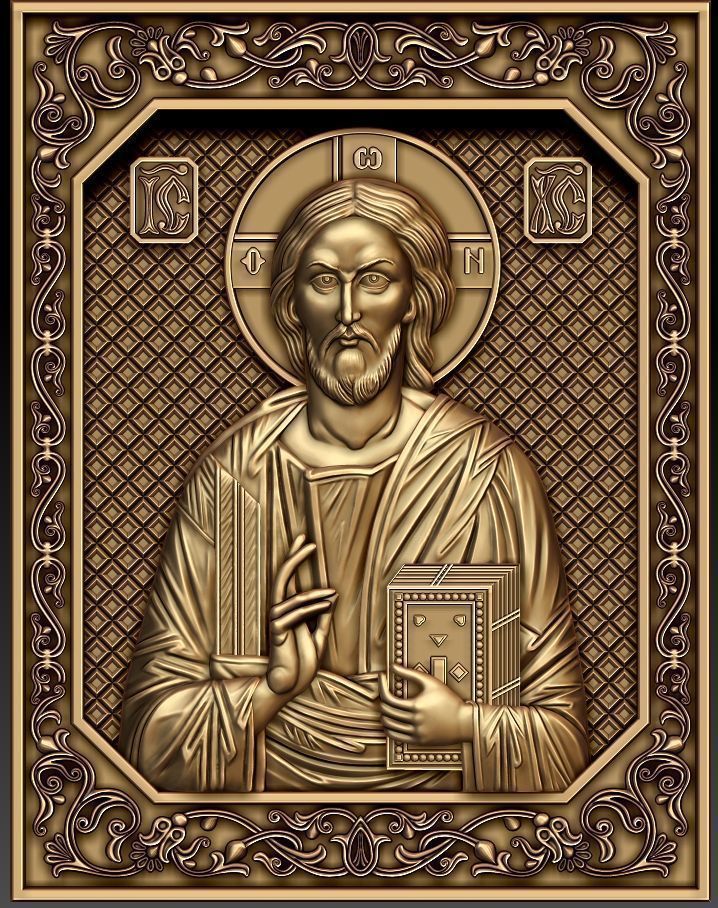 Jesus Christ Icon 3D model | CGTrader