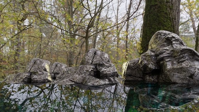 Lake Scene 3D model | CGTrader