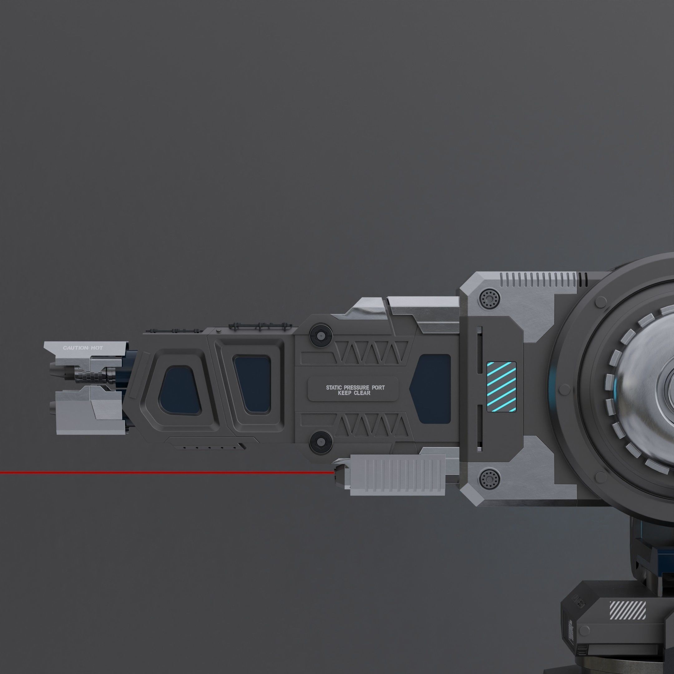 Sci - Fi Sentry Gun 3D model | CGTrader