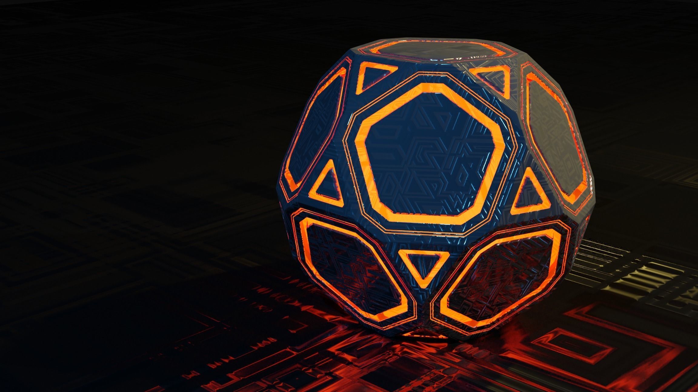 3D model Sci-fi Glowing Orb VR / AR / low-poly | CGTrader