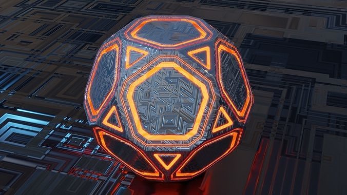 3D model Sci-fi Glowing Orb VR / AR / low-poly | CGTrader
