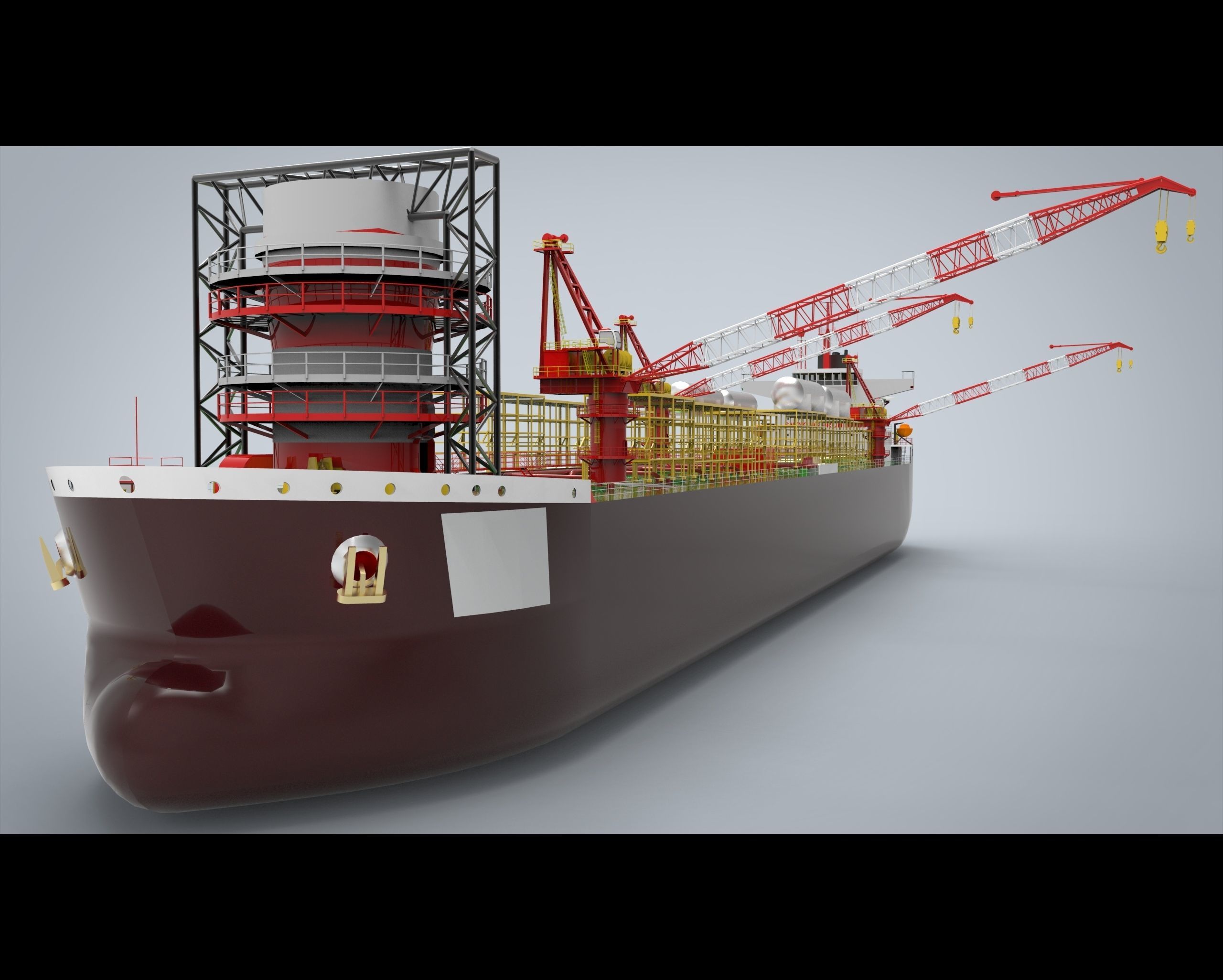 3D model FPSO Vessel VR / AR / low-poly | CGTrader