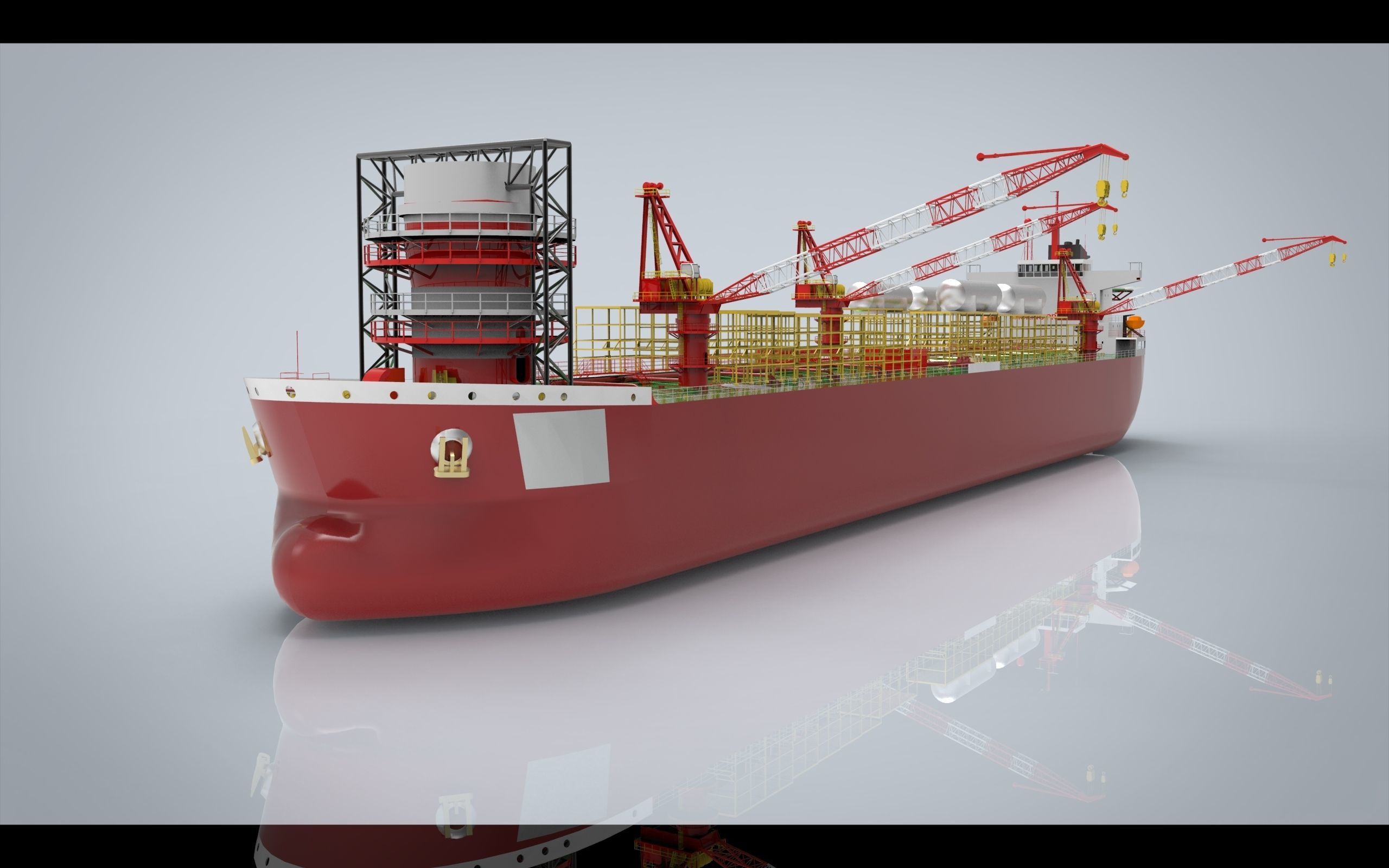 3D model FPSO Vessel VR / AR / low-poly | CGTrader
