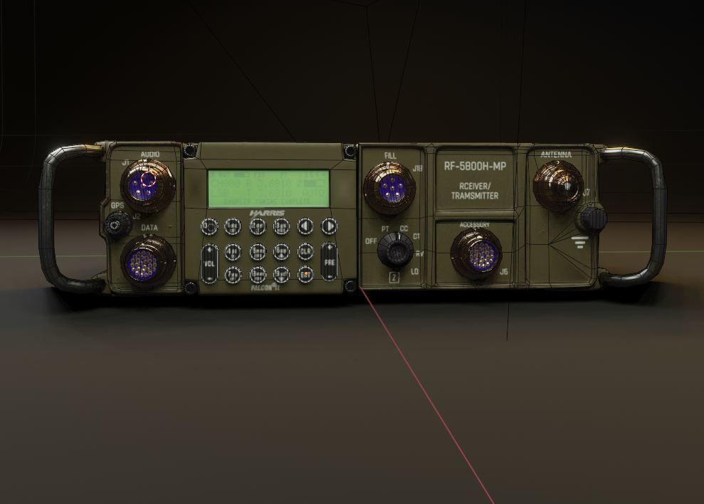3D model Transmitter and receiver 3d model Harris falcon 2 VR / AR ...