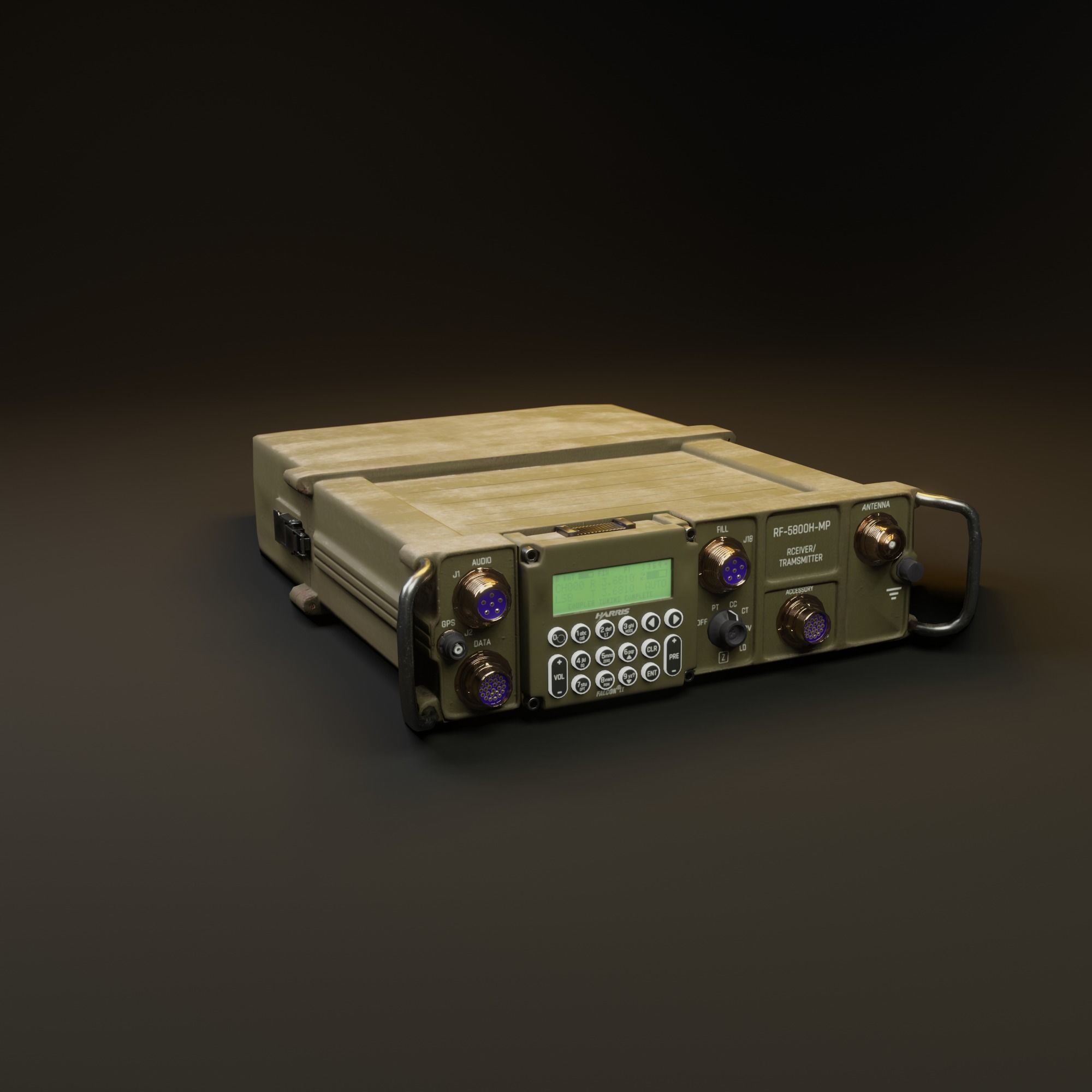 3D model Transmitter and receiver 3d model Harris falcon 2 VR / AR ...