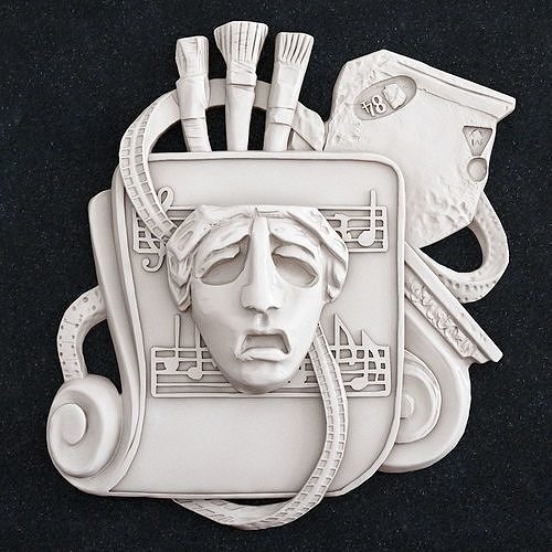 artist painter logo 3D model 3D printable | CGTrader