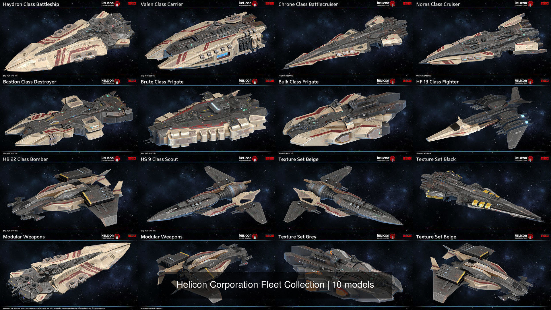Helicon Corporation Fleet Collection | CGTrader