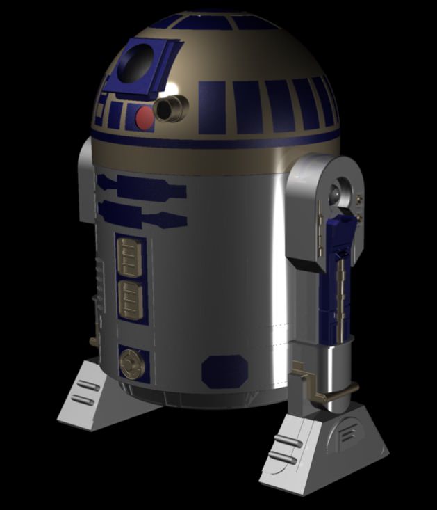 R2D2 Droid 3D model | CGTrader