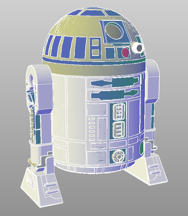 R2D2 Droid 3D model | CGTrader