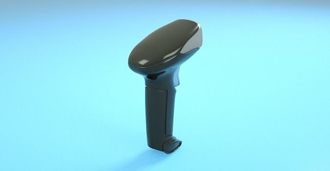 bar code scanner 3D model animated rigged | CGTrader
