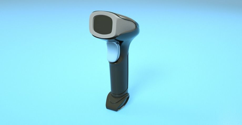 bar code scanner 3D model animated rigged | CGTrader