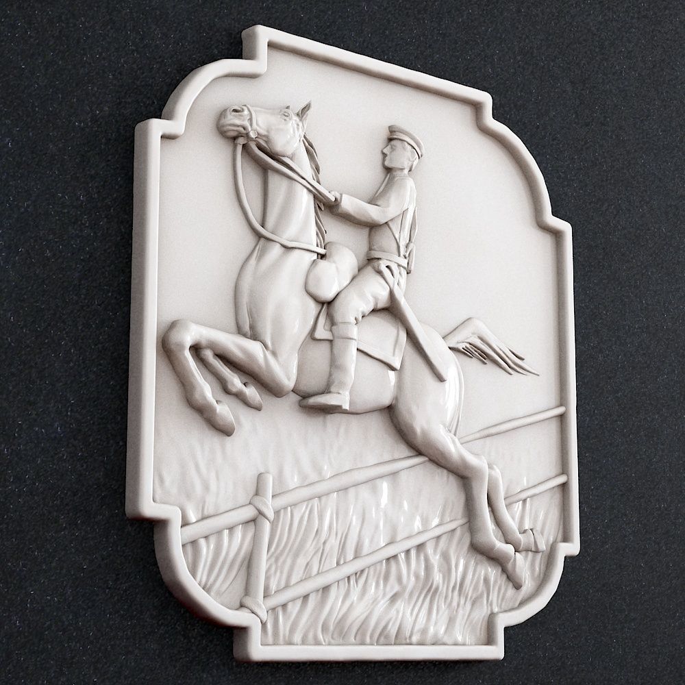 rider horse cowboy 3D model 3D printable | CGTrader